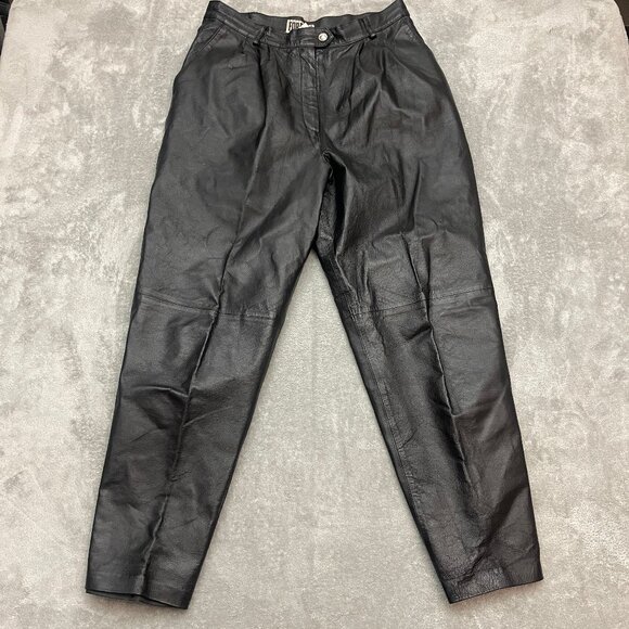 Forenza | Pants & Jumpsuits | Vintage 8s Forenza Leather Pants Pleated ...
